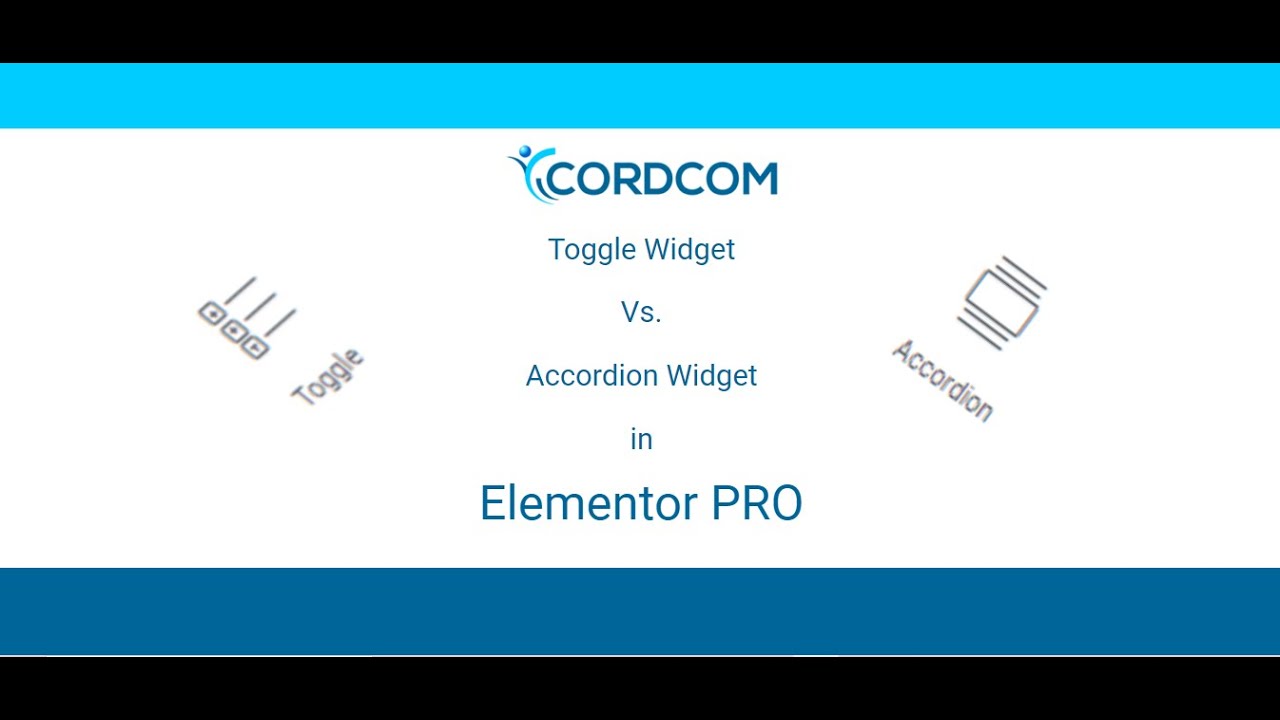 Toogle vs Accordion Widget - Elementor tutorial - YouTube