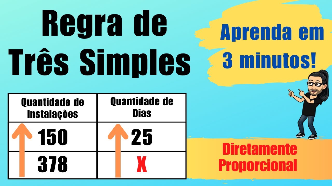 Como Resolver Regra de Três Simples Diretamente Proporcional - YouTube