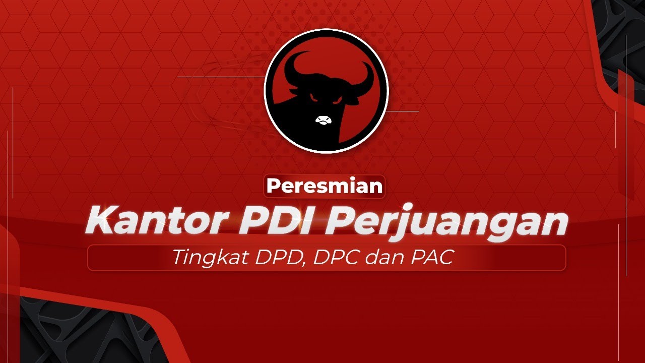 Peresmian Kantor PDI Perjuangan, Tingkat DPD, DPC dan PAC - YouTube
