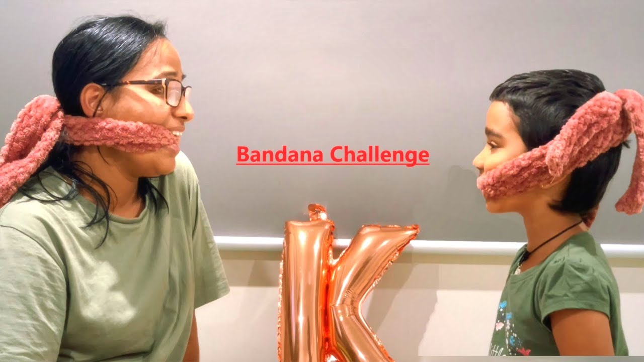 Long Awaited Bandana Challenge With My MOM😂 #kavyaandfriends - YouTube