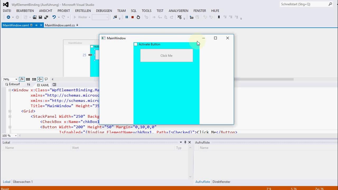 WPF: Element Binding - YouTube
