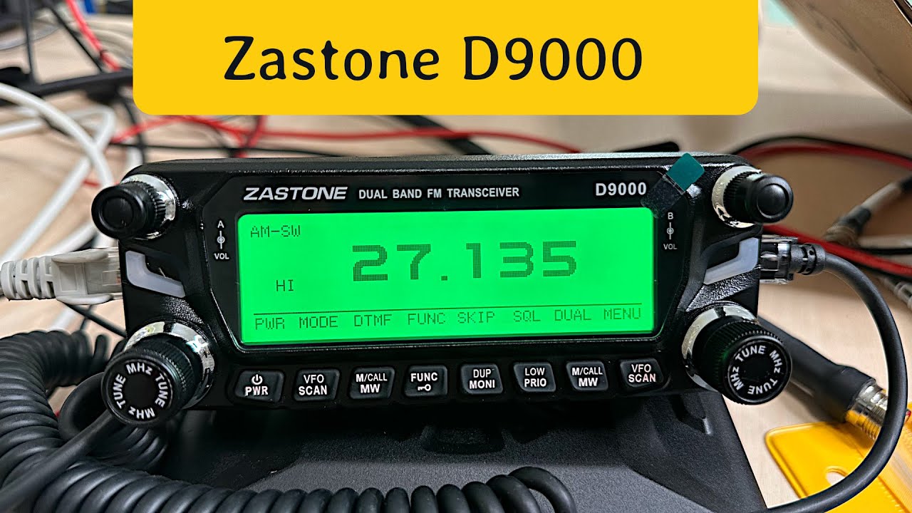 Радиостанция Zastone D9000. Интересные особенности и проверка чувствительности - YouTube