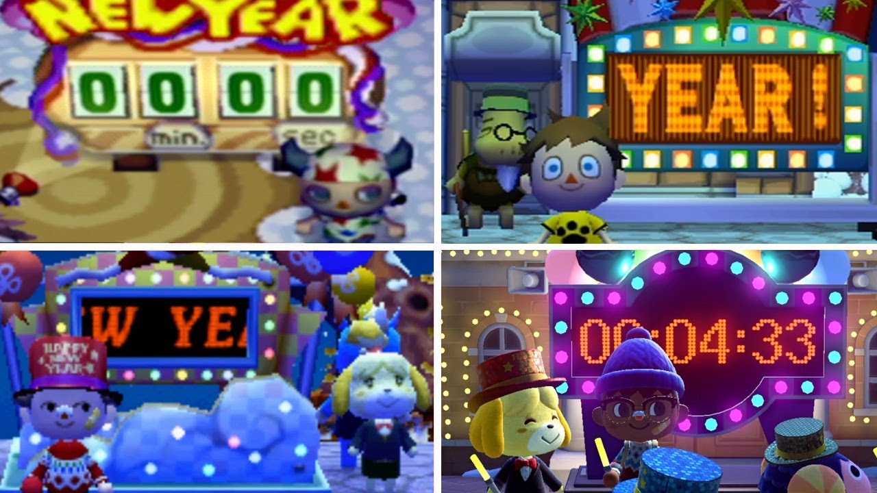 Evolution of New Years in Animal Crossing (2001 - 2020) - YouTube