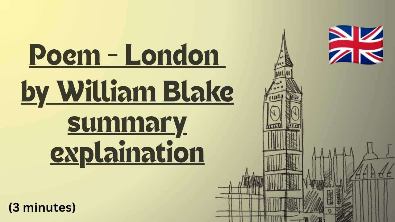London by William Blake poem (summary) #poema #london #education #yt # ...