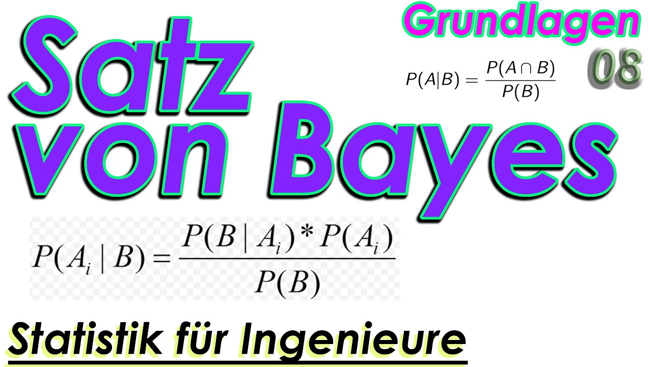 Satz von Bayes - Herleitung und Beispiel - [Statistik für Ingenieure ...