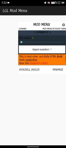 MY MOD MENU INTERFACE COMPLETE 😊 - YouTube