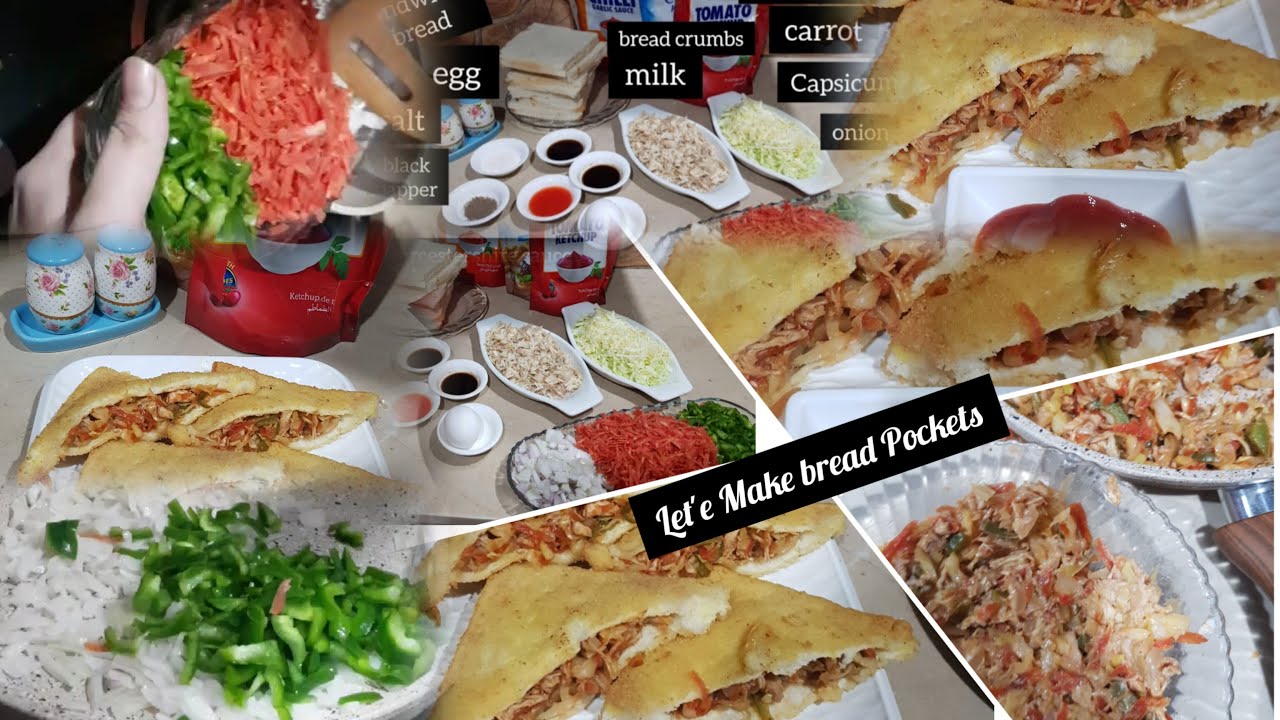 Bread Pockets || Chicken Bread Pockets ||Perfect Snack for Tea Party ...