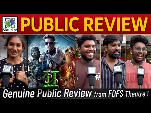 Johnny Cage 🔥 வந்தாச்சு! ⚔️ Mortal Kombat II Tamil Public Review | Mortal Kombat 2 FDFS Review