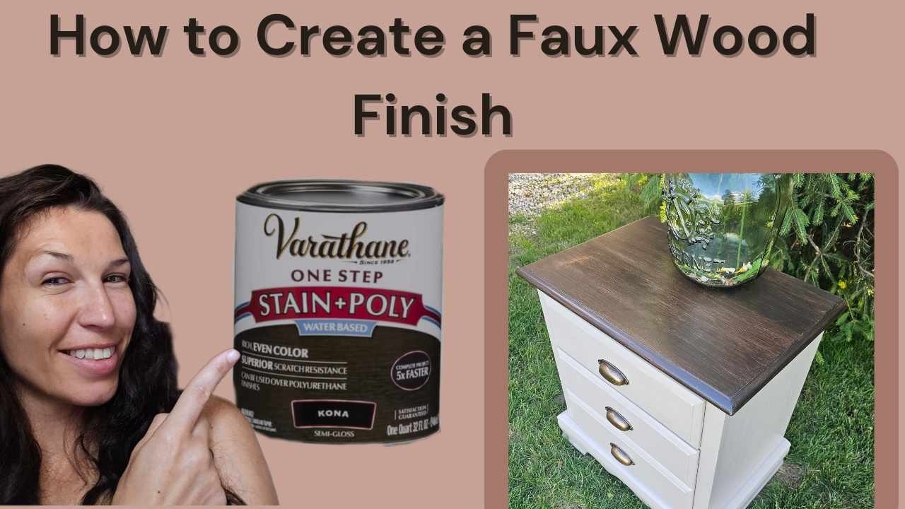 How To Create a Faux Wood Finish using Verathane Stain and Poly | DIY ...