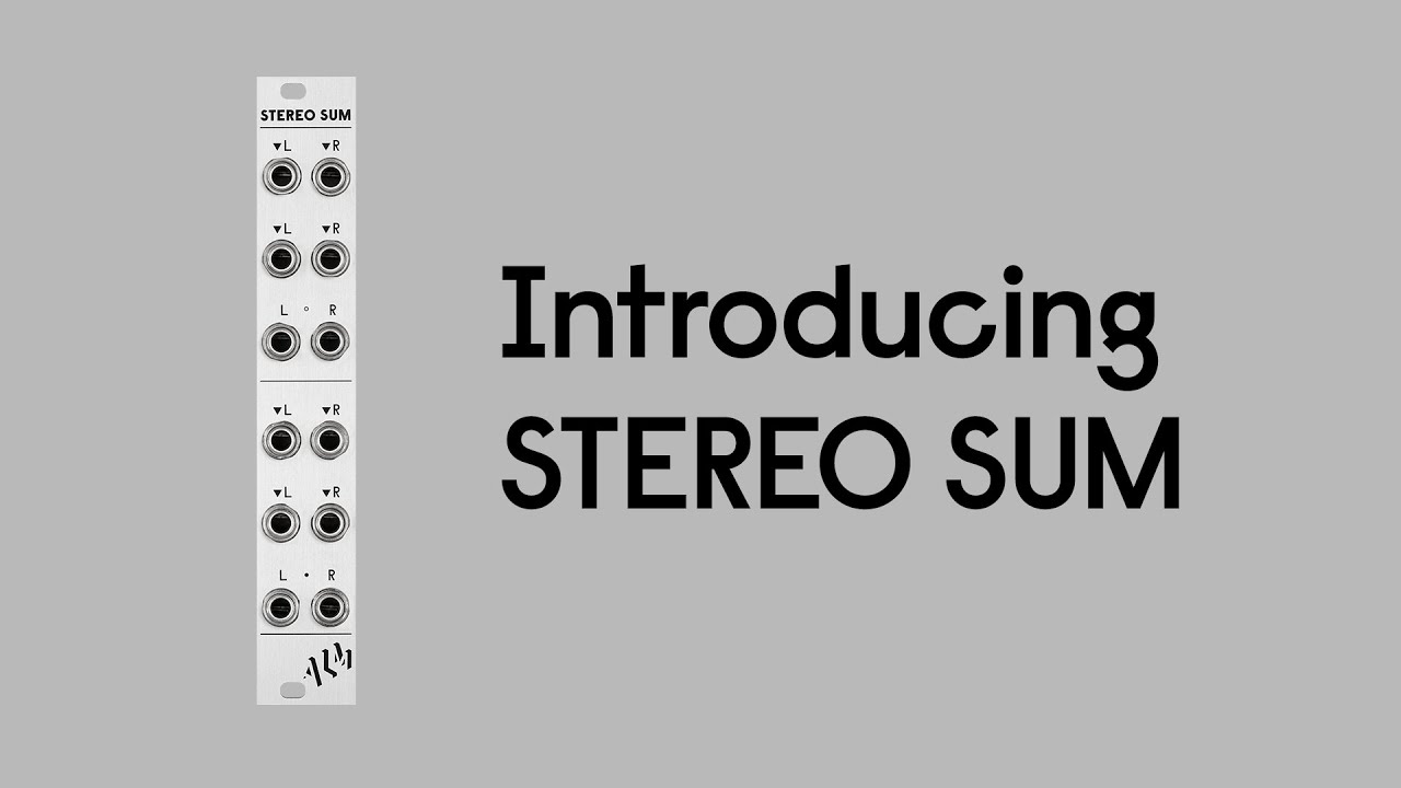 Introducing STEREO SUM - ALM038 - YouTube