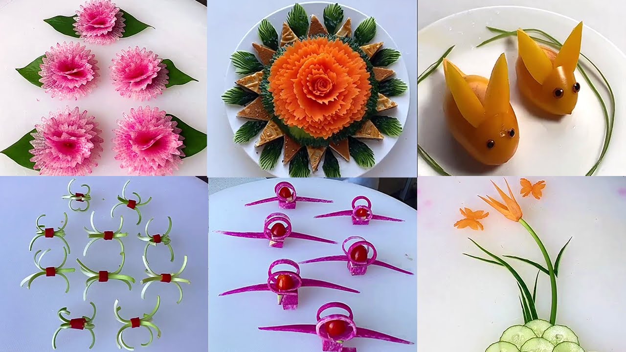 Top Chefs Teach You Beautiful and Exquisite Plating and Basic Cutting Techniques - YouTube