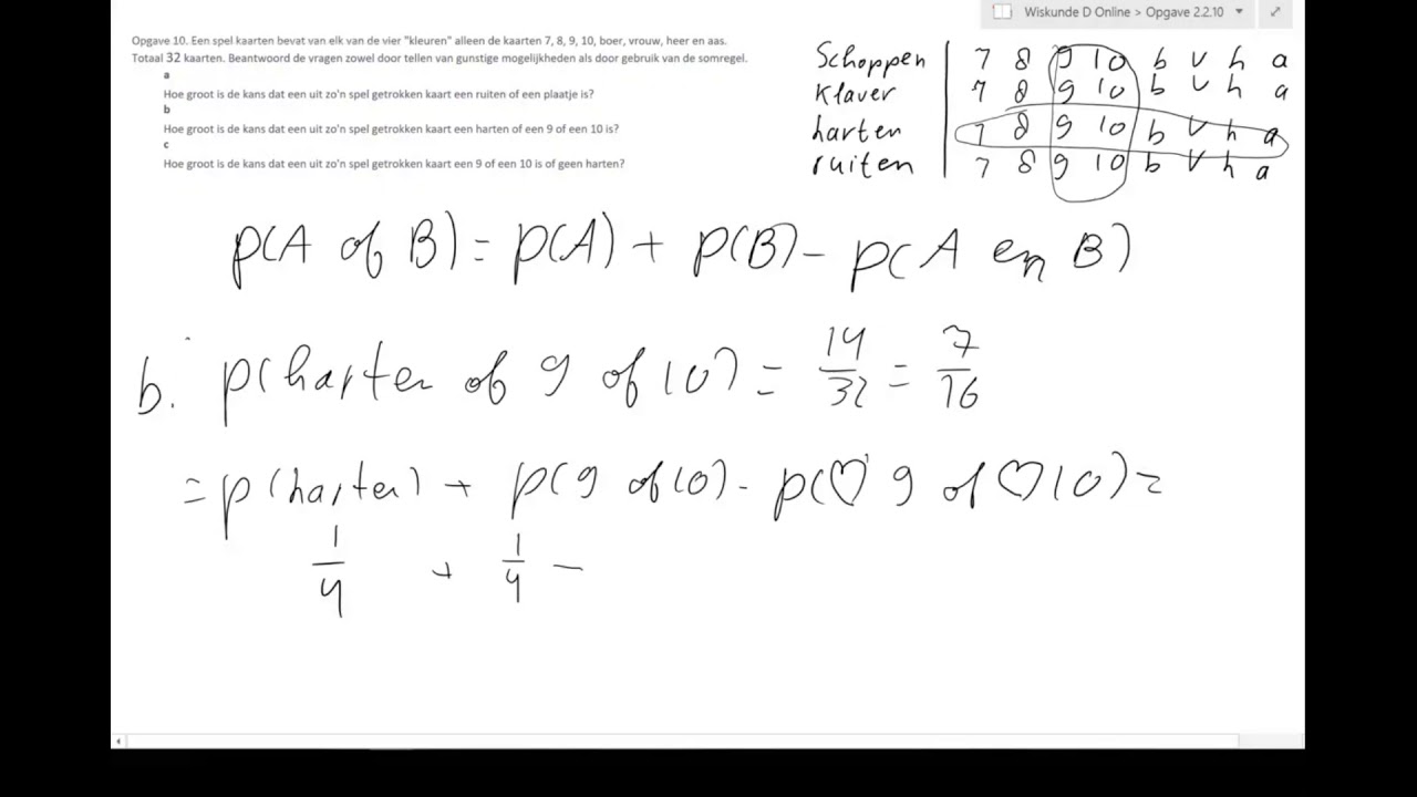 Math4All Wiskunde D HAVO 2.1 Opgave 10 - YouTube