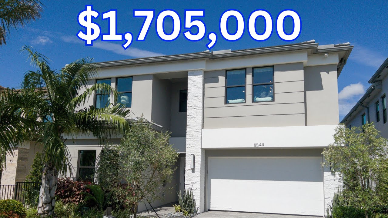 POPULAR BOCA RATON NEW CONSTRUCTION LUXURY MODEL HOME TOUR | LOTUS PALM ...