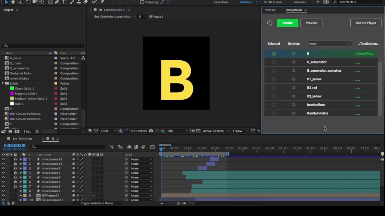 How to export an animation with Bodymovin - YouTube
