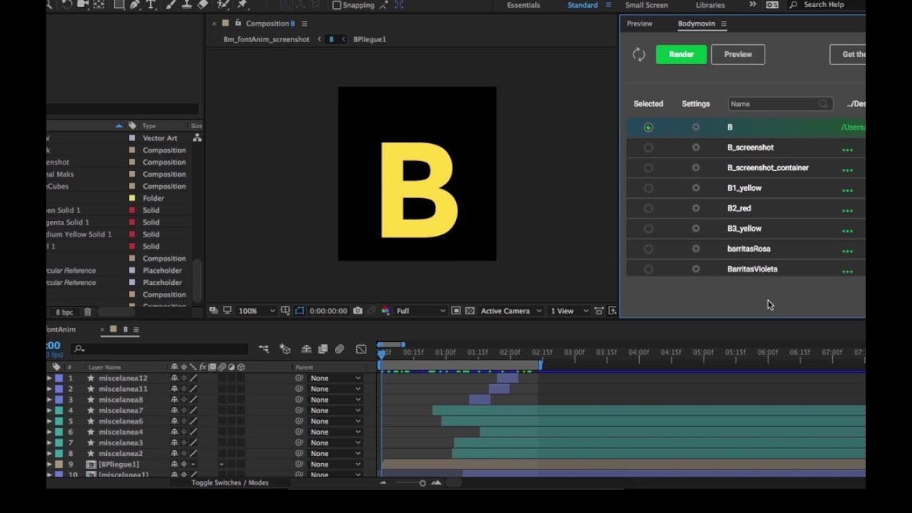 How to export an animation with Bodymovin - YouTube