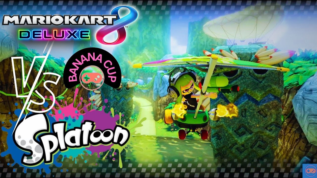 Splatoon Vs Mario Kart 8 Deluxe - Banana Cup (Inkling Girl Gameplay ...