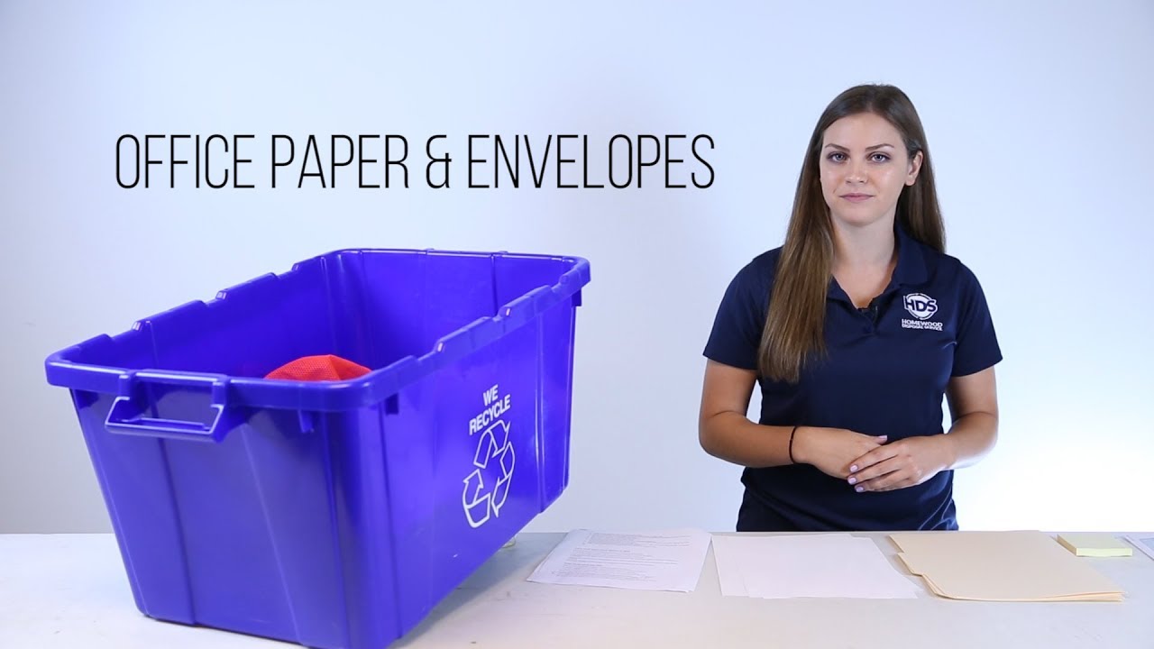 Office Paper And Envelopes Recycling Tips - YouTube