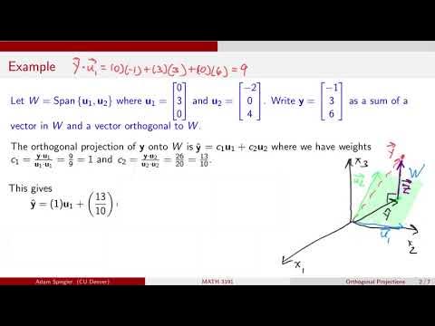 MATH 3191: Example for Computing Orthogonal Projection onto Subspace W ...