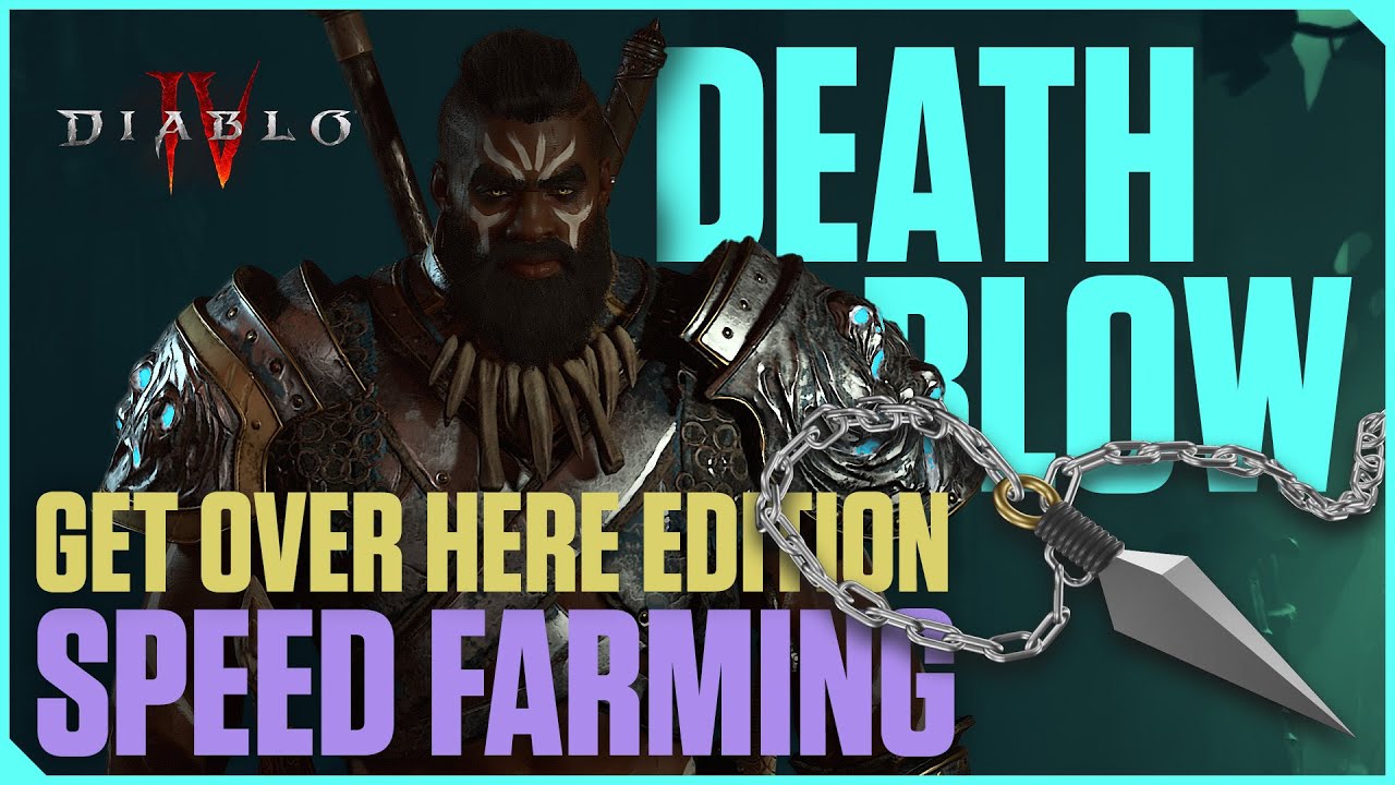 Barbarian Death Blow Speed Farming Build | Diablo 4 - YouTube