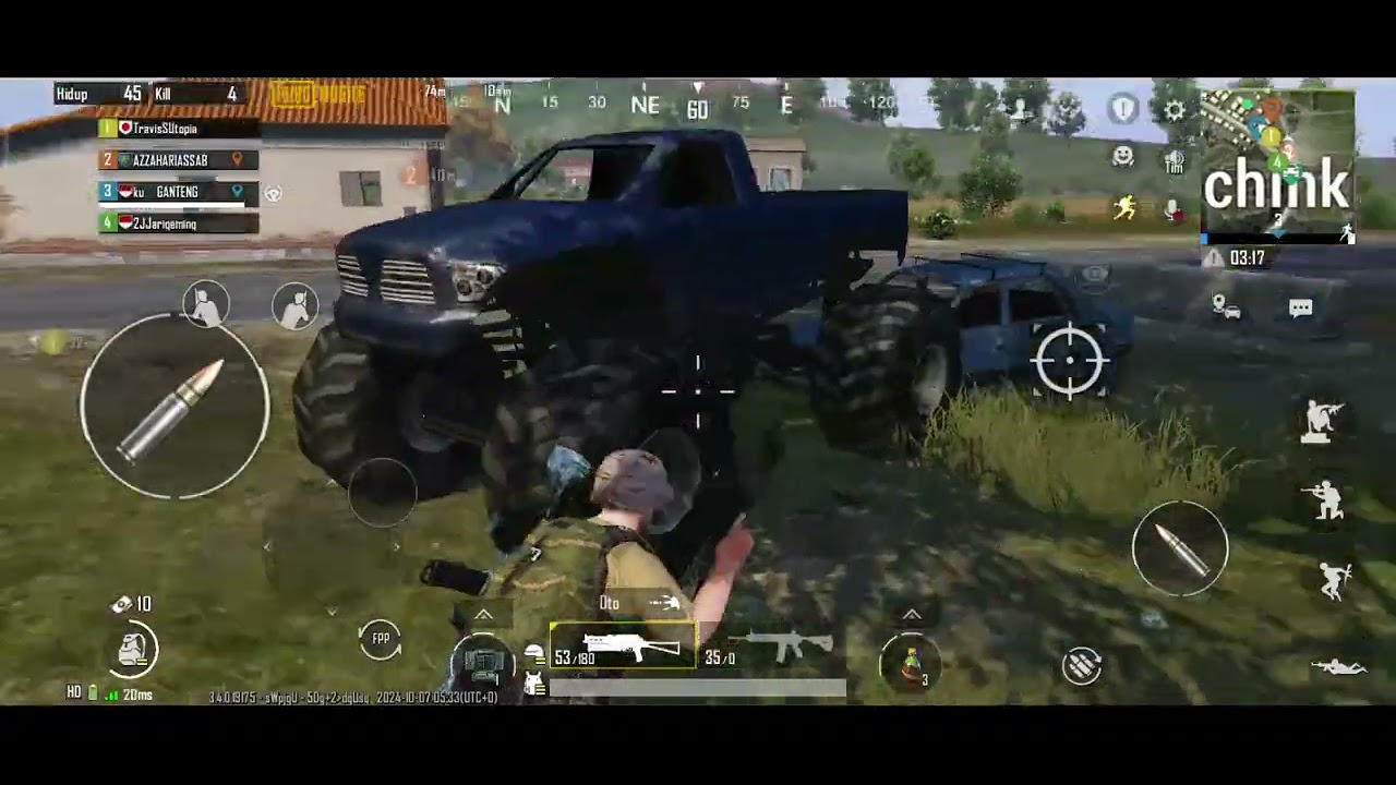 3.4GAMEPLAY KIL:10 PUBG MOBILE KETEMU RENDEM BAR" KLAH AIM SAMA RENDEM ...