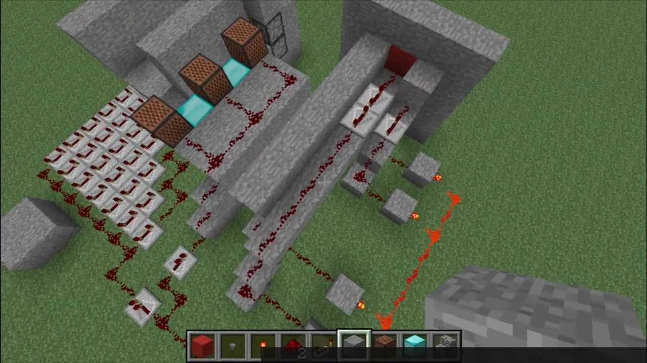 How To Make a 4 Digit Button Code Locked Door | Minecraft - YouTube