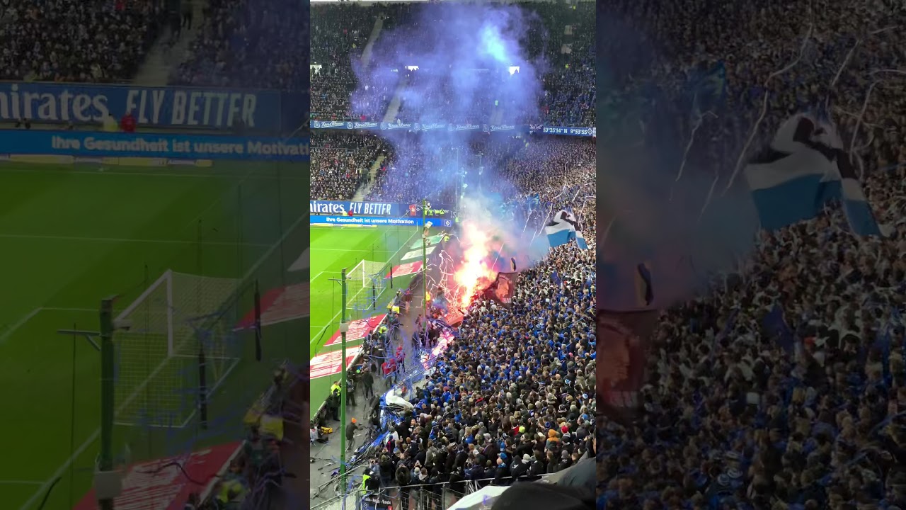 HSV - St. Pauli Pyro 22.02.2020 - YouTube