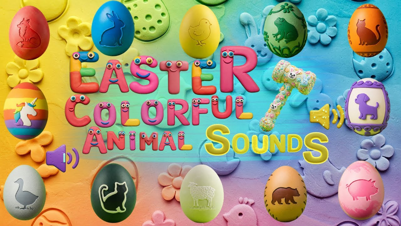 Easter Colorful Animal Sounds! 🎨🐾 | ABC Zoo Animals – Easter Edition ...