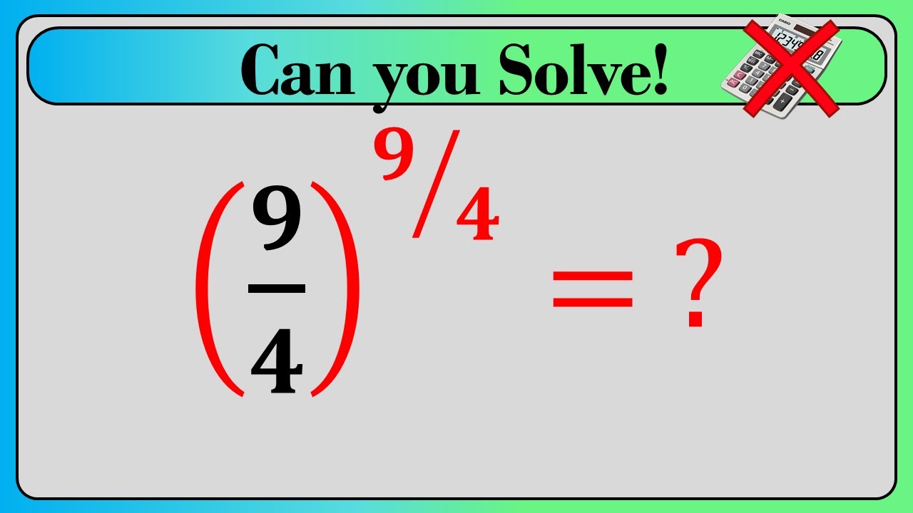 Nice Exponent Math Simplification | How to Solve!!! - YouTube