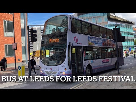Bus at Leeds for Leeds Festival - YouTube