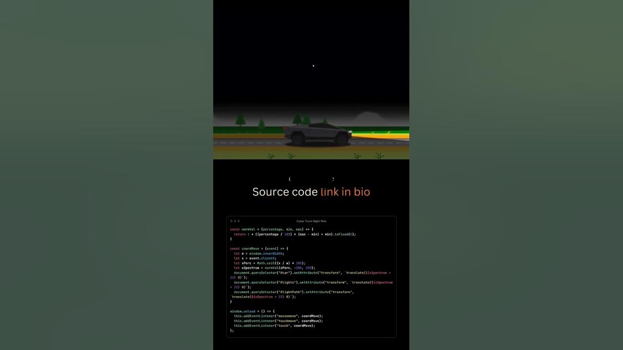 Cyber Truck with Mouse Animation -#HTML #html5 #htmlcss #htmlcode # ... Cyber Truck with Mouse Animation -#HTML #html5 #htmlcss #htmlcode # ...