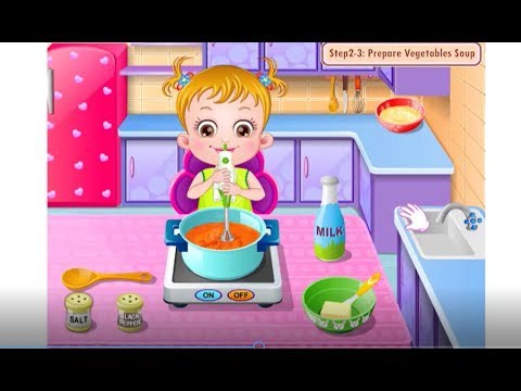Bebek Hazel Mutfakta Yemek Yapıyor | Baby Hazel in the Kitchen | eğlenceli çocuk oyunları