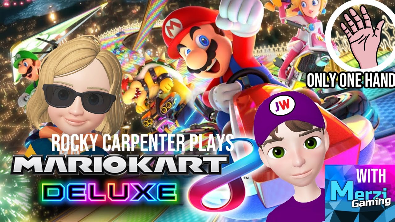 Rocky Carpenter Plays Mario Kart with only one hand(Ft MerziGaming ...