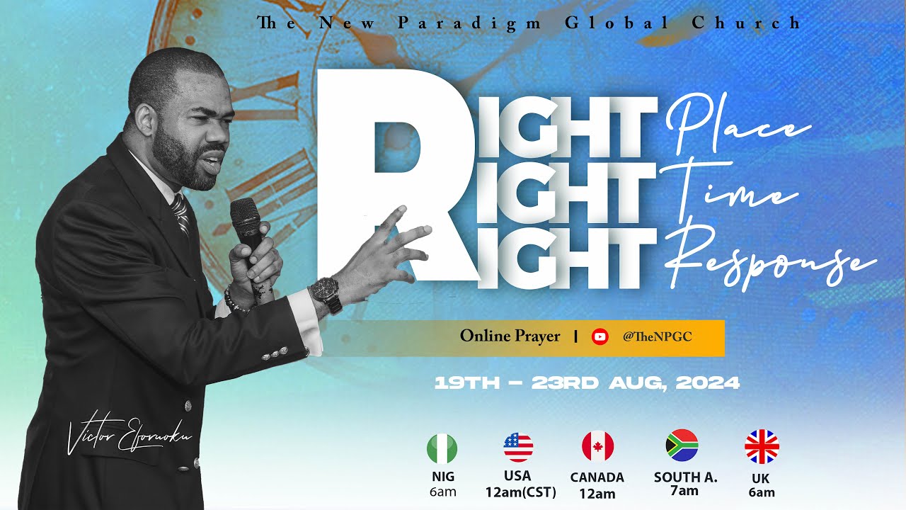 PPR || RIGHT PLACE, RIGHT TIME, RIGHT RESPONSE - DAY 3 || 21TH AUGUST, 2024 || PST VICTOR ...