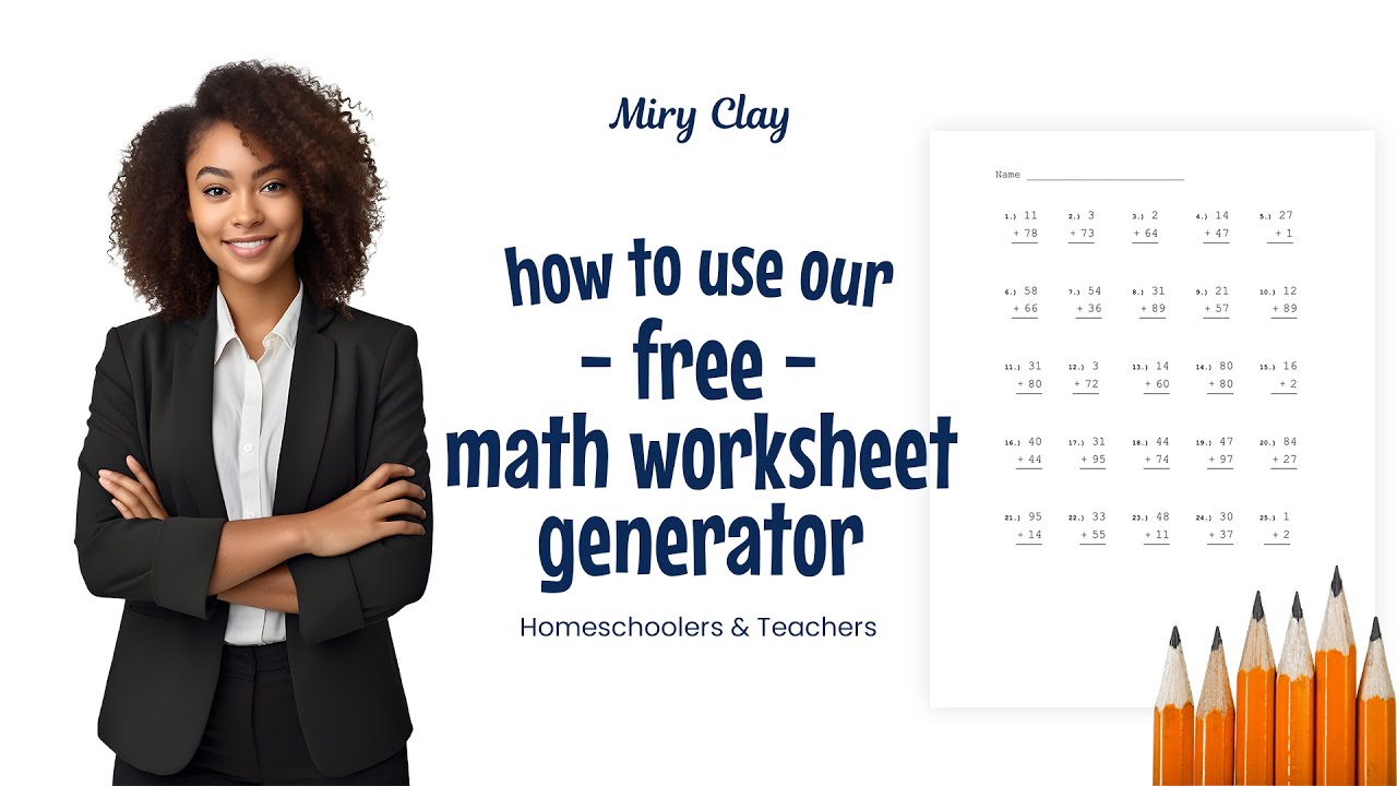 Free Math Worksheet Generator - YouTube