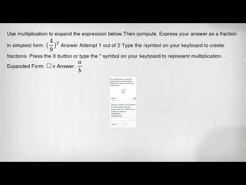 Use multiplication to expand the expression below.Then compute. Express your answer as a ...