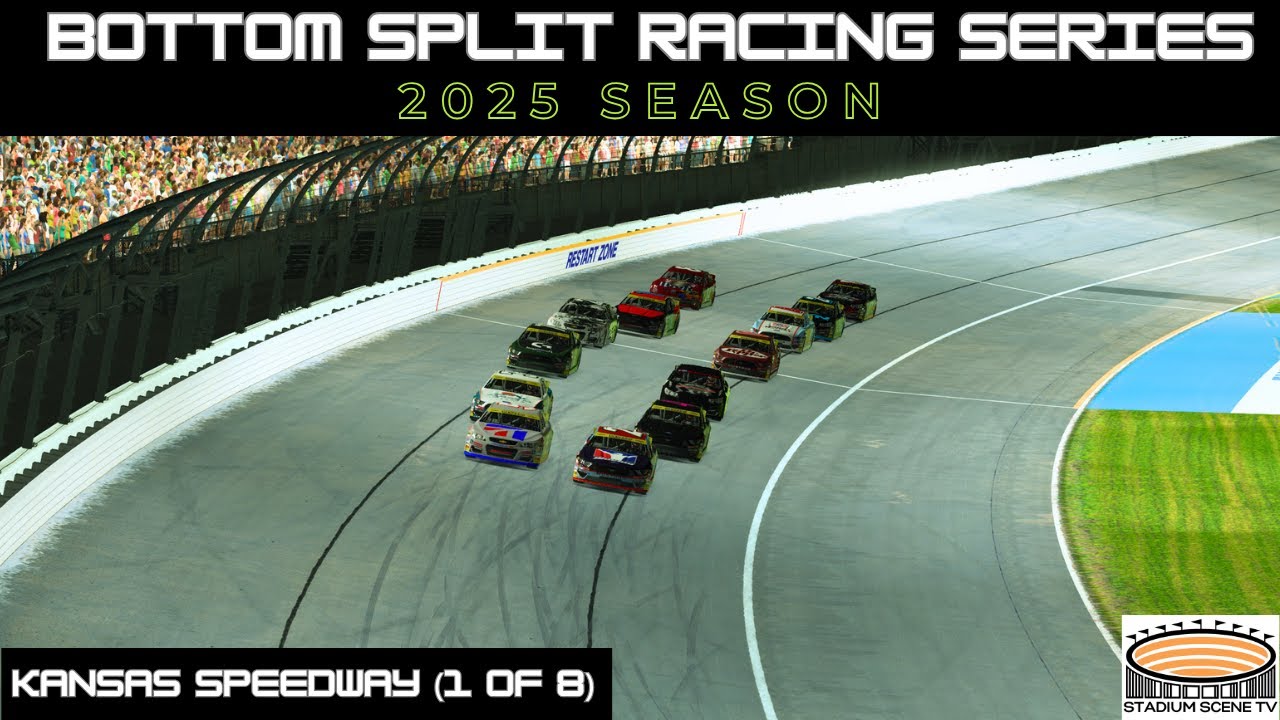2025 iRacing Bottom Split Racing Series - Round 1 - Kansas Speedway - YouTube