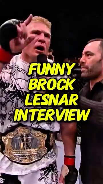Funny Brock Lesnar Interview 😂 #ufc #shorts - YouTube