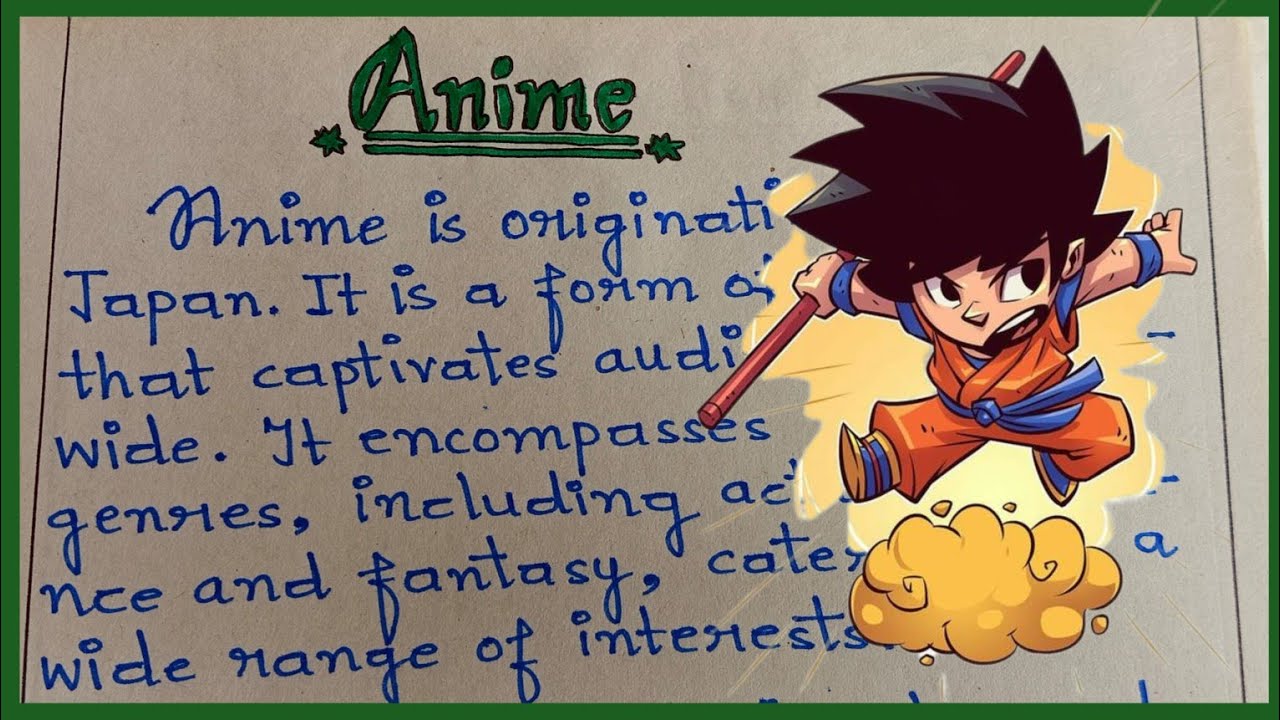 Anime essay in english | Write an essay on anime in english | Best ...