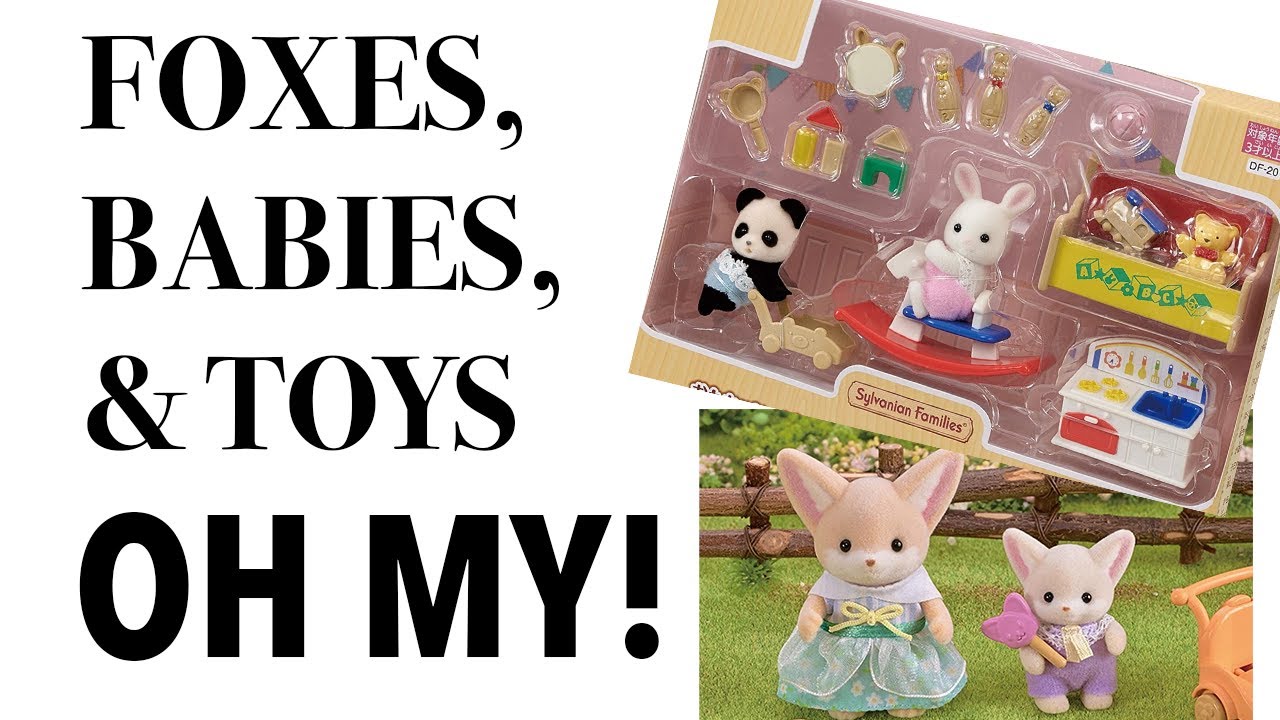Calico Critters FOX and PLAYROOM sets! 😍 Opening & setting up 3 ...