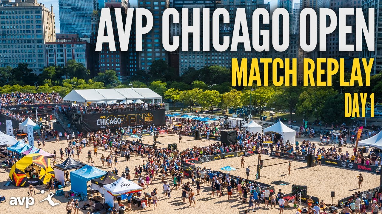 Maarek/Priima vs Budinger/Evans | 2024 AVP Chicago Open: Friday Stadium ...