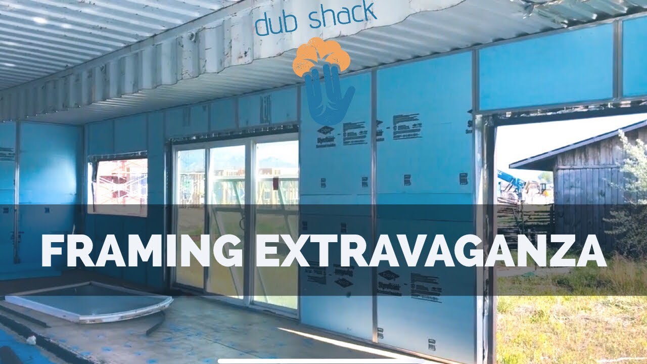 metal framing a shipping container home - YouTube