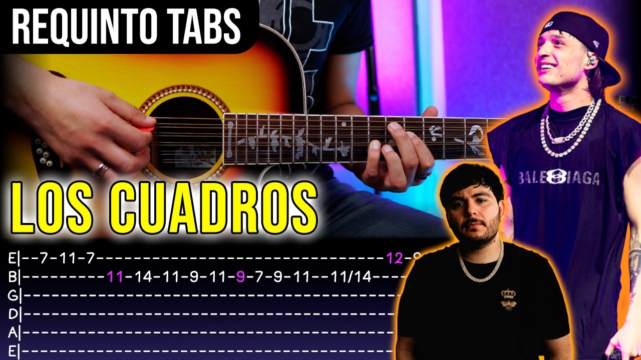 Los Cuadros Peso Pluma x Tito Double P - Tutorial Requinto I TABS 🎸 ...