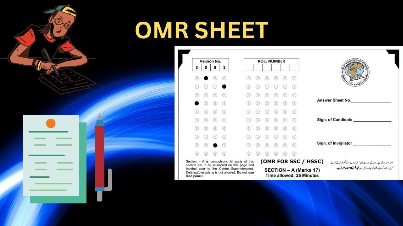 Guidelines: How to Fill in OMR Sheet |A Gateway to English Language ...