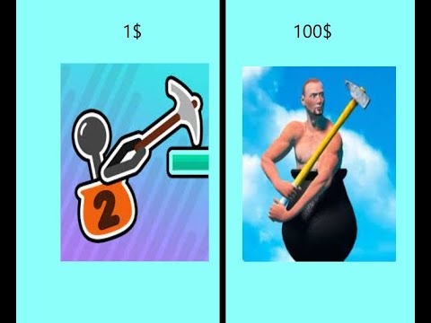 1$ VS 100$ knock off games - YouTube