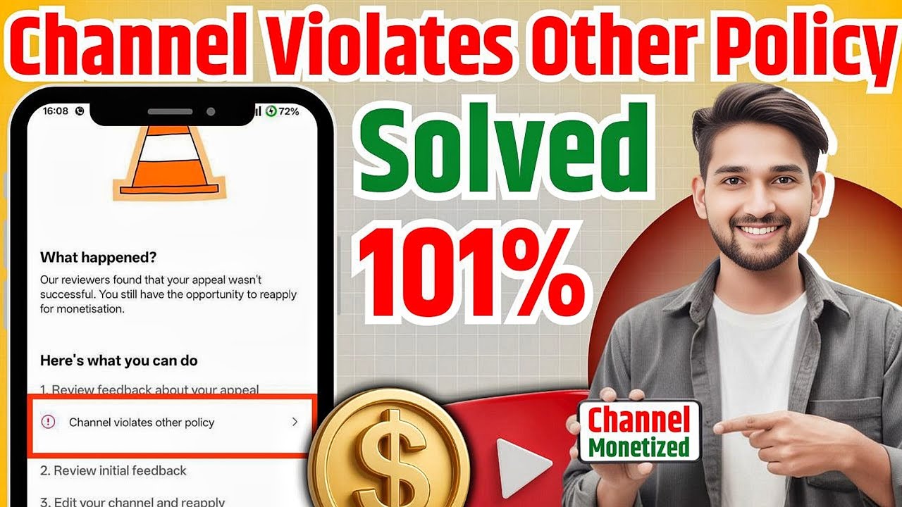 Channel violates other policy solved 101% | DigiTech Sir - YouTube
