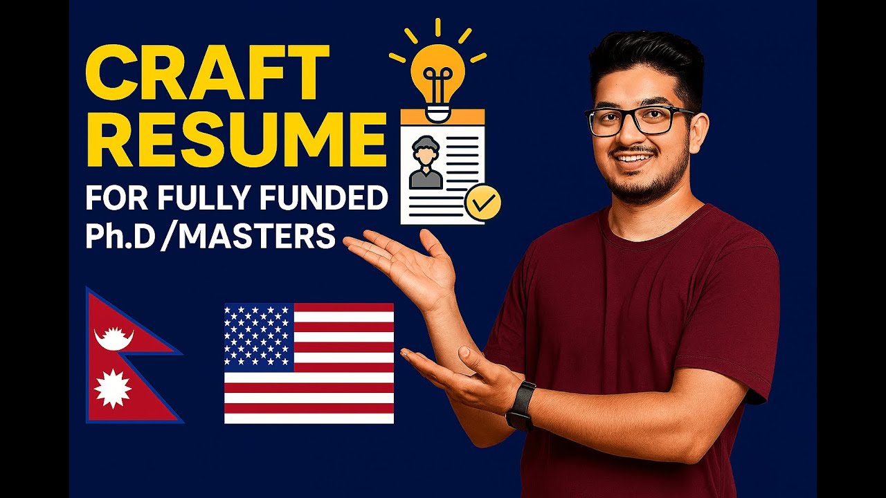 Resume/CV for Fully Funded MS/PhD in USA | Nepali Students Step-by-Step ...