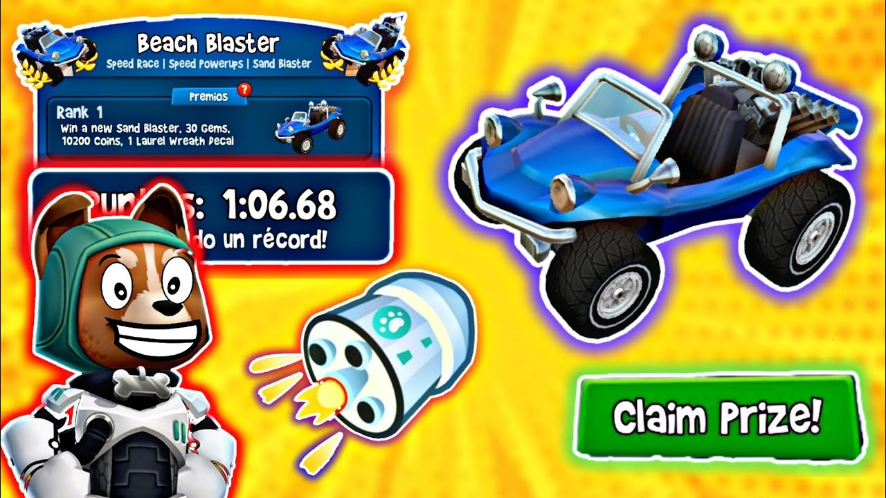 Como Ganar El Sand Blaster 🌀Beach Buggy Racing 2 | Beach Blaster 👑 ...