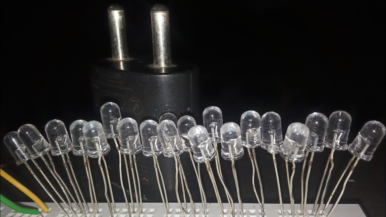 How many led can be connected to 5v mobile charger - YouTube