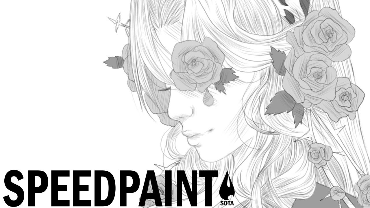 Krita Speedpaint | Rose Elegy [Love Nikki Fanart] - YouTube