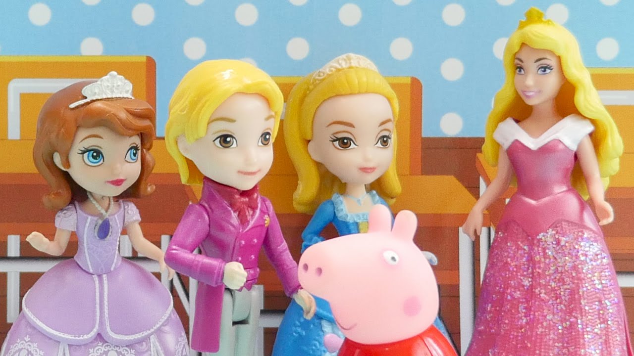 Peppa's first day at school - Peppa's school story... Will Peppa Cry ...